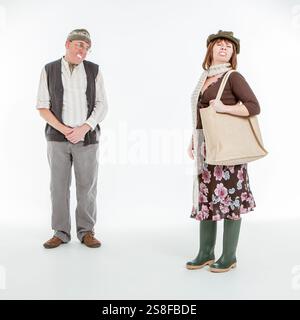 A comedy caricature of an unlikely odd couple - a snooty upper crust ...