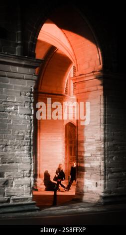 Warwick Night Walk Photography Stock Photo - Alamy