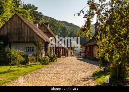 Traditional architecture of polish village. Entography and folklore in ...