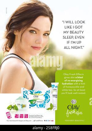 2014-2015 Olay Fresh Effects Deluxe Makeup Removal Wet Clothes Ad Stock ...