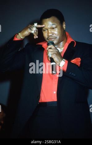 Larry Holmes photographed in 1987 Credit: mpiRR/ MediaPunch Stock Photo ...