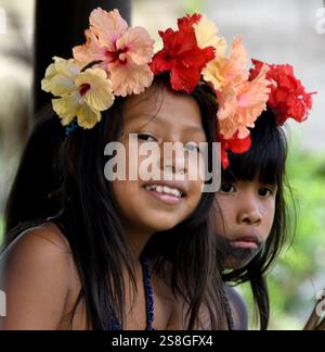 Ella Paru, Gamboa, USA. 14th Jan, 2025. Tourists take a boat from their ...