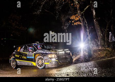 39 Pablo SARRAZIN, Geoffrey COMBE, Citroen C3 Rally2, action during the ...