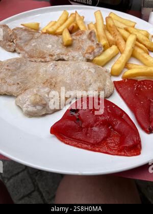 Camino de Santiago Pilgrim Menu Stock Photo - Alamy