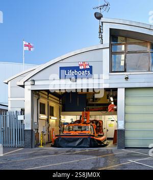 Hovercraft at Southend Lifeboat Station. RNLI Stock Photo - Alamy