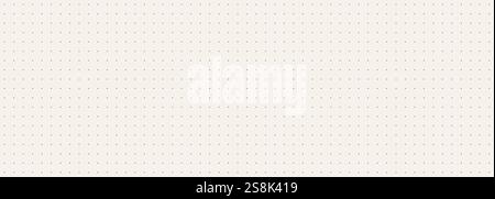 Beige journal planer page with dotted square grid. Simple square graph ...