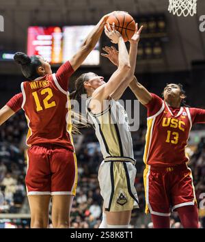 Purdue forward Reagan Bass (34) plays against UCLA in the second half ...