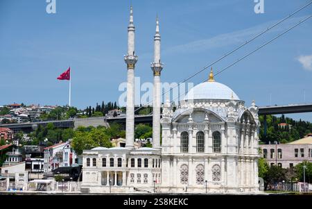 Ortakoy Buyuk Mecidiye Mosque in Istanbul City, Turkey Stock Photo - Alamy