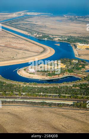 Ghantoot arial view, Abu Dhabi UAE Stock Photo - Alamy