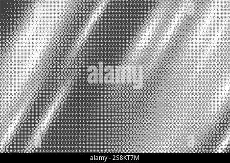 Bitmap pattern with pixel texture. Dotted gradient. Retro vector ...