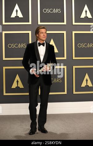 Brad Pitt in the 92nd Annual Academy Awards, Press Room, Los Angeles ...
