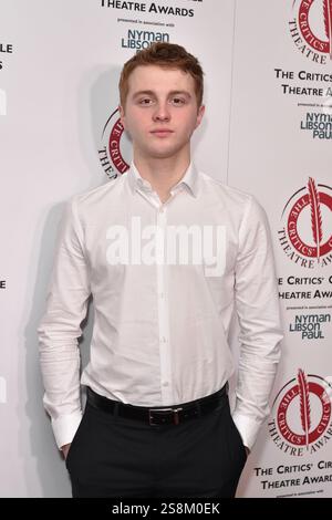 Sam Tutty attends the Critics Circle Theatre Awards at The Prince of ...
