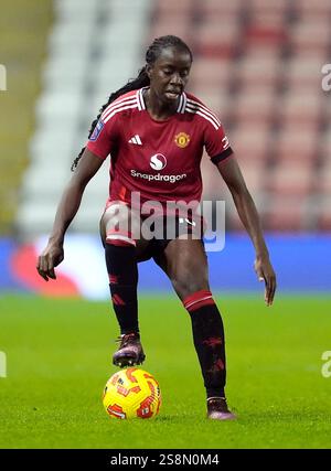 Manchester United's Simi Awujo during a training session at Carrington ...