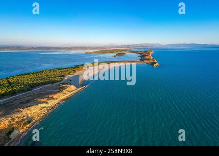 Landscape near Vlore, W Dalan Beach, Albania Stock Photo - Alamy