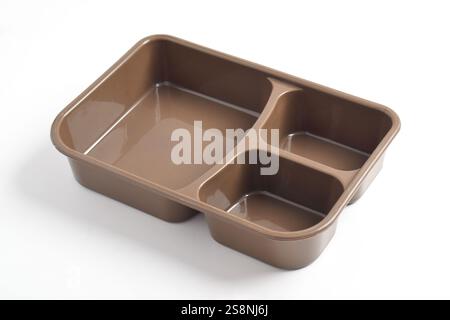 Empty plastic lunch box isolated on white Stock Photo - Alamy