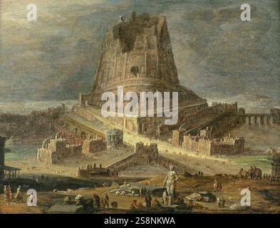 Tower of Babel painting - Jan Micker Stock Photo - Alamy