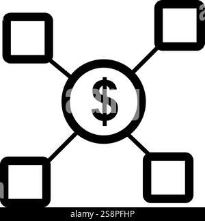 cash cloud icon Vector Glyph Illustration Stock Vector Image & Art - Alamy