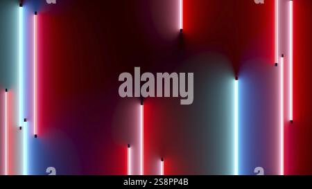 A 3D illustration of red neon tubes texture background Stock Photo - Alamy