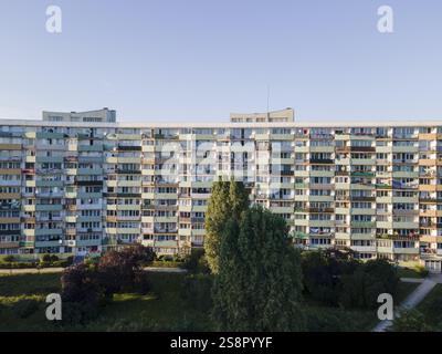 GdaNsk. Postwar block building called falowiec, in the Przymorze ...