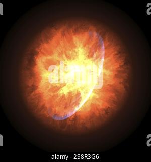 A supernova explosion in space illustration Stock Photo - Alamy