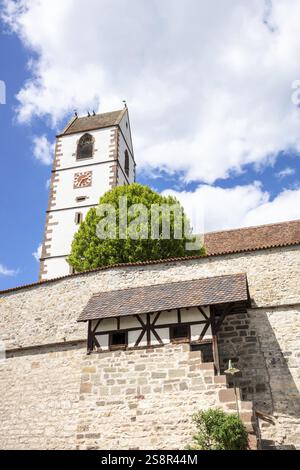 An image of the fortified church at Bergfelden south Germany Stock ...