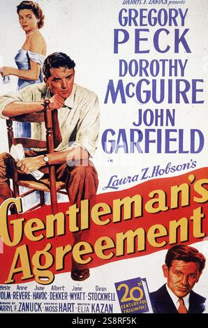 Gentleman's Agreement', a 1947 drama film starring Gregory Peck ...