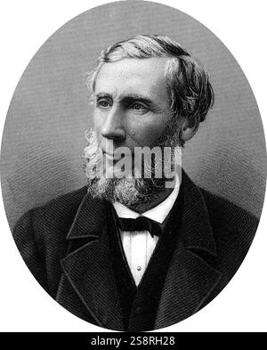 Portrait of John Tyndall (1820-1893) an Irish physicist. Dated 19th ...