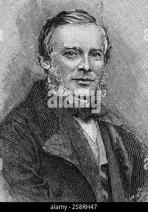 Portrait of Samuel Smiles (1812-1904) a Scottish author and government ...