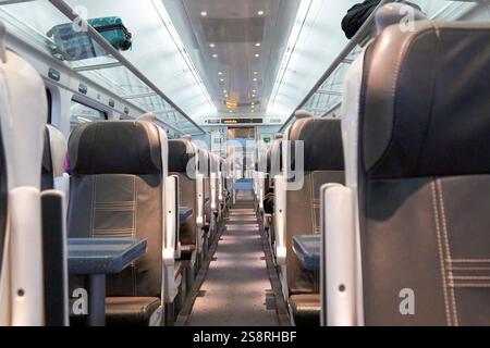 on board irish rail enterprise service to dublin at belfast grand ...