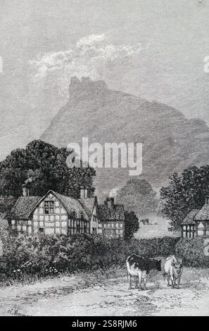 Chester Castle engraving Stock Photo - Alamy