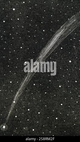 Engraving depicting the Great Comet of 1811. Dated 19th Century Stock ...