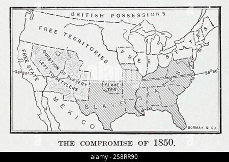 1850 Political Map Stock Photo - Alamy
