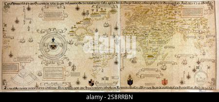 Genoese world map, 1457. Hispanic Society of America, 1912. Text by E.L ...