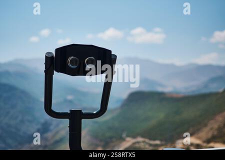 funicular near Tatev Monastery and a view of the mountains Stock Photo ...