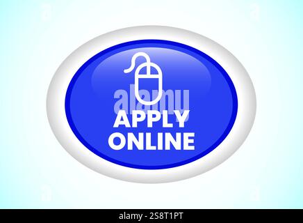 Apply online button, Suitable for mobile app, and website UI design ...