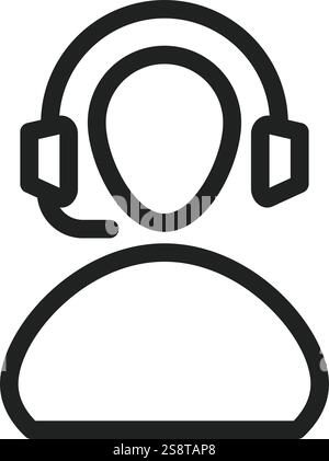 Support Agent icon vector. Suitable for mobile apps, web apps and print ...