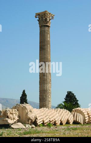 Temple of Olympian Zeus, Olympieion, Athens, Greece Stock Photo - Alamy
