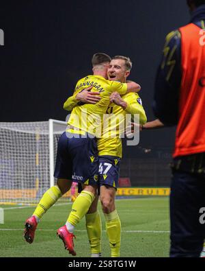 Michal Helik of Oxford United Celebrates goal Vs Luton Town In The EFL ...