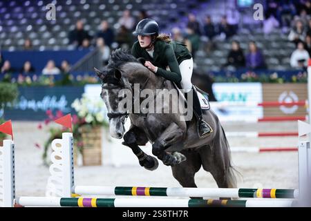 Tessa Delger with Orlando N during the IB Makelaars Prize 1.20m at the ...