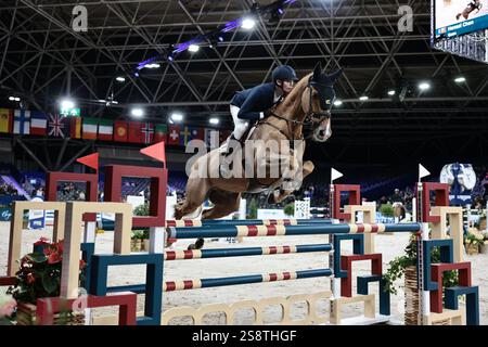 Hansel Chen of Taiwan with Gaen during the Anemone Horse Trucks Prize 1 ...