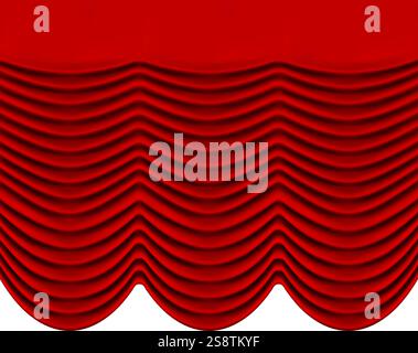 Luxurious scarlet silk velvet curtains are creating a dramatic and ...