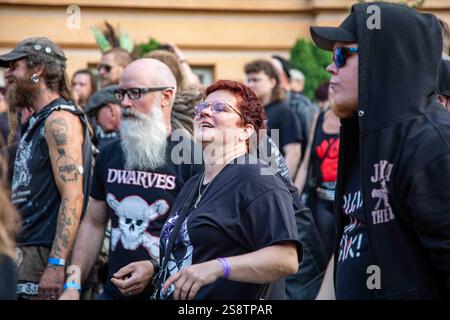 Punk ja Yäk punk rock festival audience in Turku, Finland Stock Photo ...
