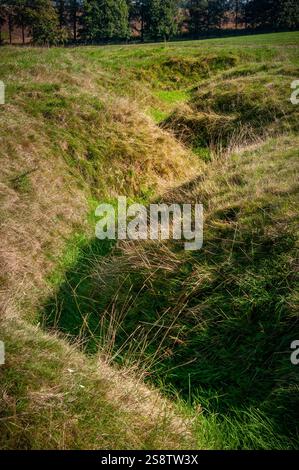 This image shows the historic site of the Battle of Red Bank, located ...