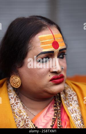 Laxmi Narayan Tripathi, leader of transgender Kinnar Akhara, Maha Kumbh ...
