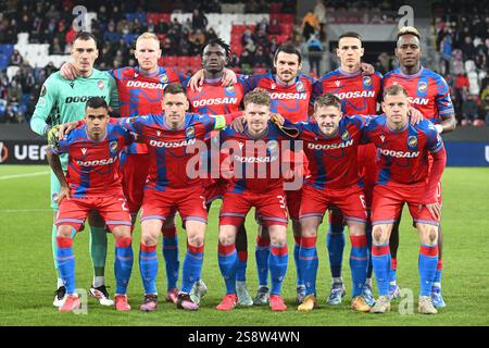 FC Viktoria Plzen team pose before the soccer Europa League, 2nd round ...
