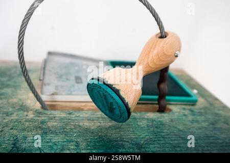 Pilgrim stamp at Monastery Schaftlarn, Munich Way of St. James, Bavaria ...