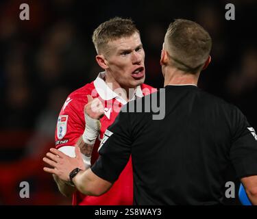 Referee Will Finnie during the Sky Bet Championship match at SToK ...