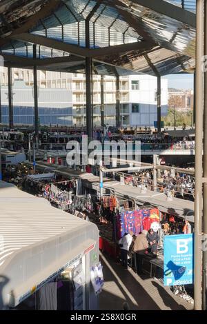Els Encants Market, the largest flea market in Barcelona, has over 500 ...