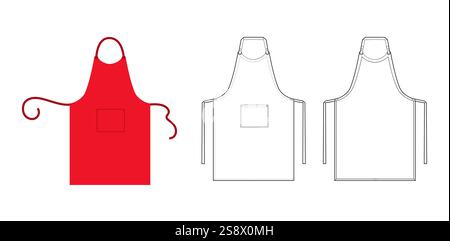 Sommelier Aprons typical A-shaped throw-overs technical fashion ...