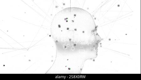 Image of digital human over chemical equations Stock Photo - Alamy